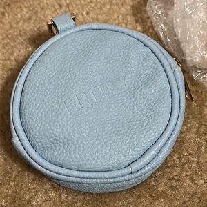 TRULY | Bags | Baby Blue Vegan Leather Circle Crossbody Bag | Poshmark